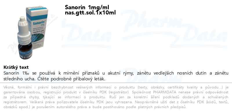 Sanorin 1PM nas.gtt.sol. 1x10mlx1mg/ml | SOS lékárna online ...