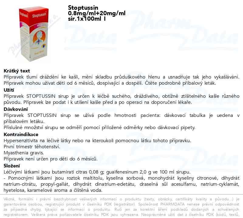 Stoptussin sirup por.sir.1x100ml | SOS lékárna online, internetová ...
