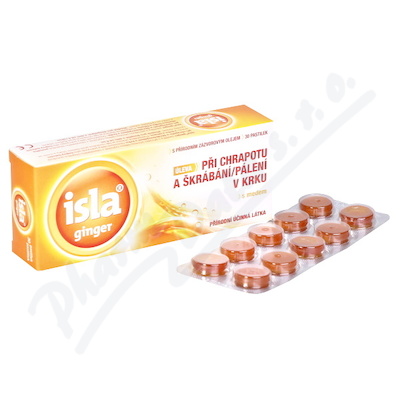 Isla-Ginger tbl.30 bylinné pastilky | SOS lékárna online, internetová ...